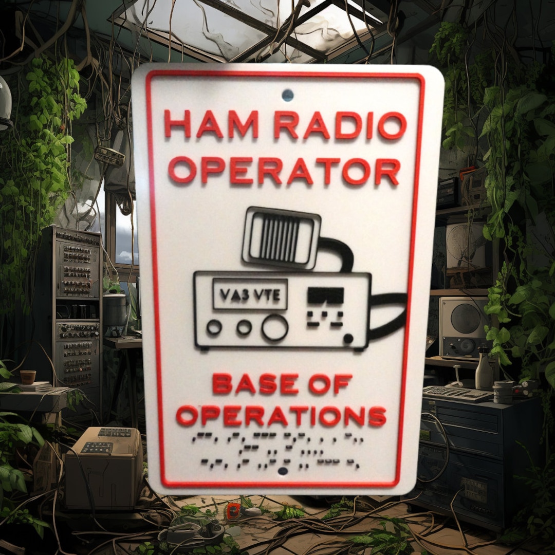 Custom 3D Printed Callsign Sign – Personalized Ham & CB Radio ...
