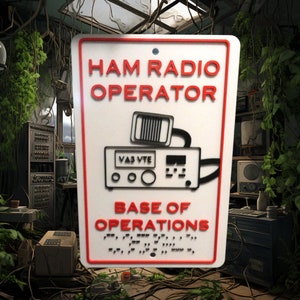 Custom 3D Printed Callsign Sign – Personalized Ham & CB Radio ...