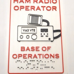 Custom 3D Printed Callsign Sign – Personalized Ham & CB Radio ...