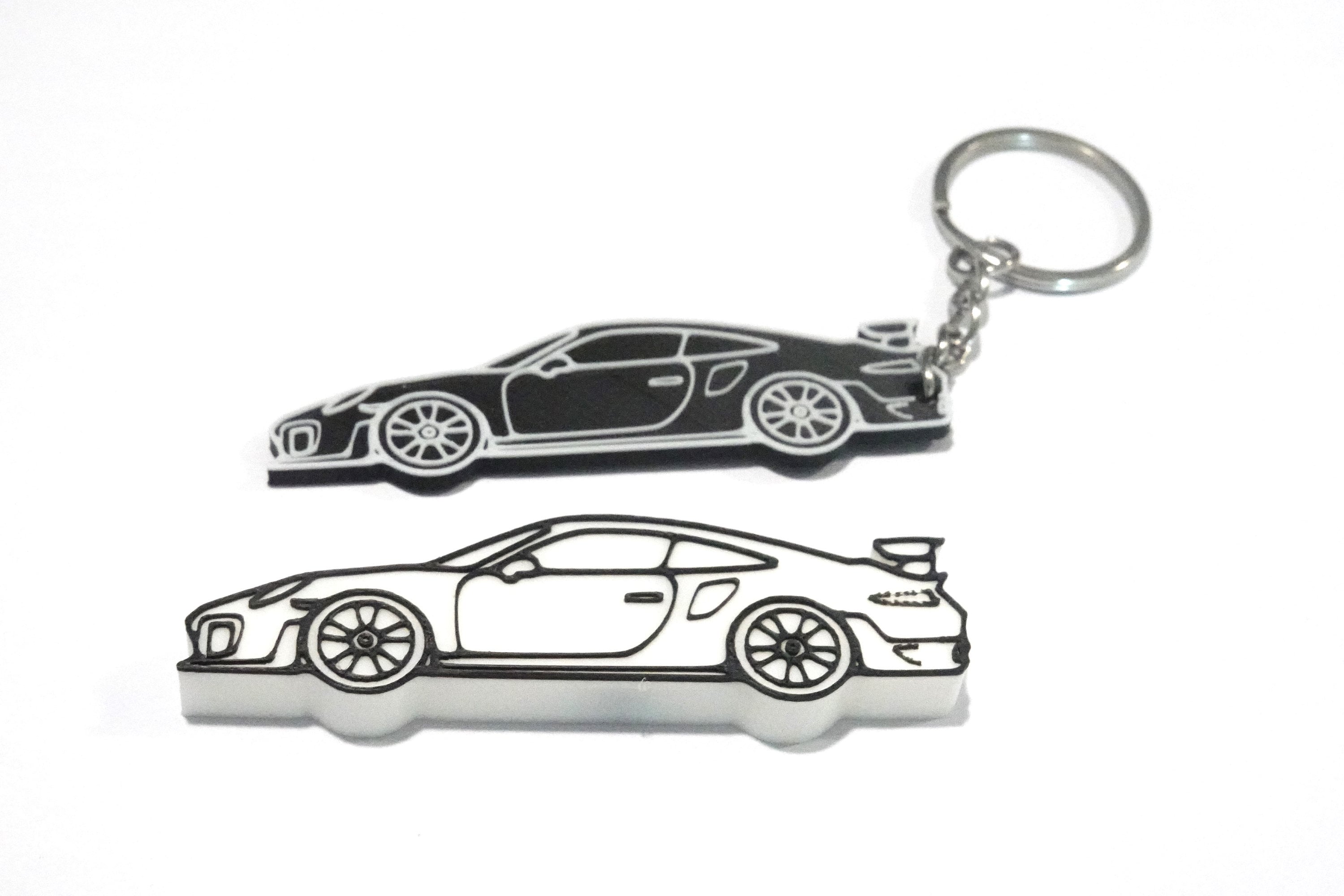 Porsche 911 GT3 RS Keychain Wireframe Model wall Mounted - Etsy