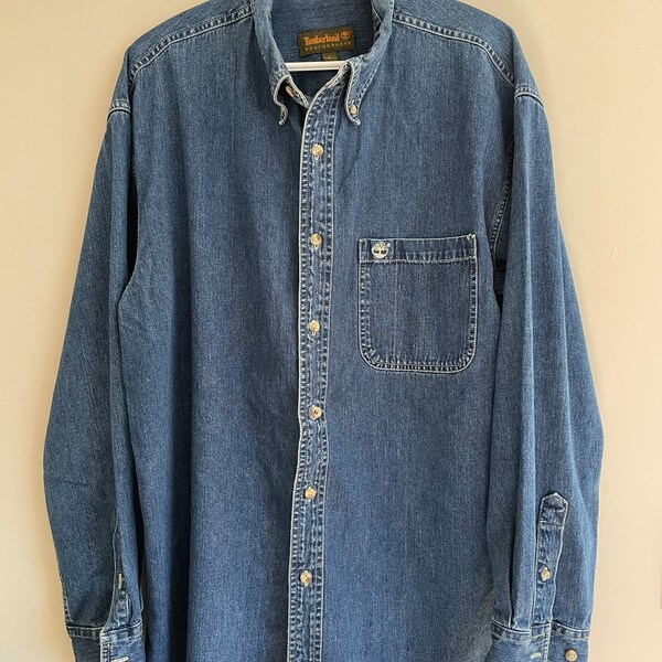 Vintage Denim Shirt - Etsy
