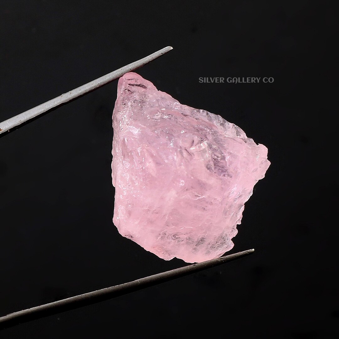 Morganite Raw Crystal Natural Light Pink Morganite Rough Loose ...