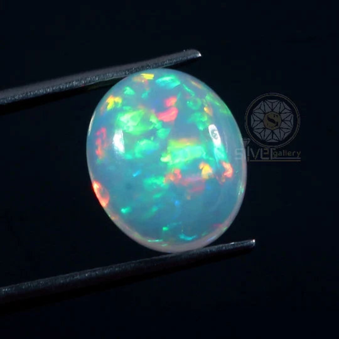 12X10MM 3.7ct. Stunning Natural Ethiopian Opal Gemstone , Welo Fire ...