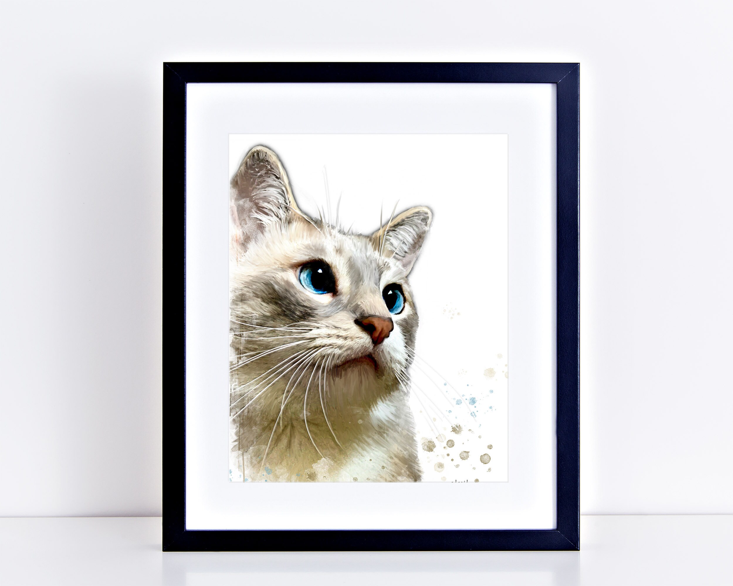 Custom Pet portrait Custom dog painting Custom cat painting | Etsy