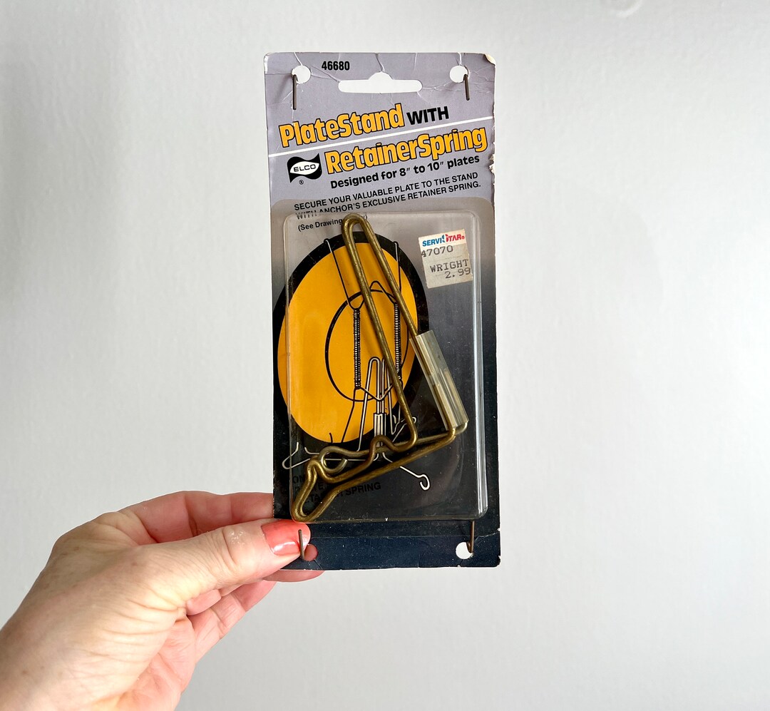 Metal Plate Stand With Retainer Spring Designed for 8 to 10 Plates ...