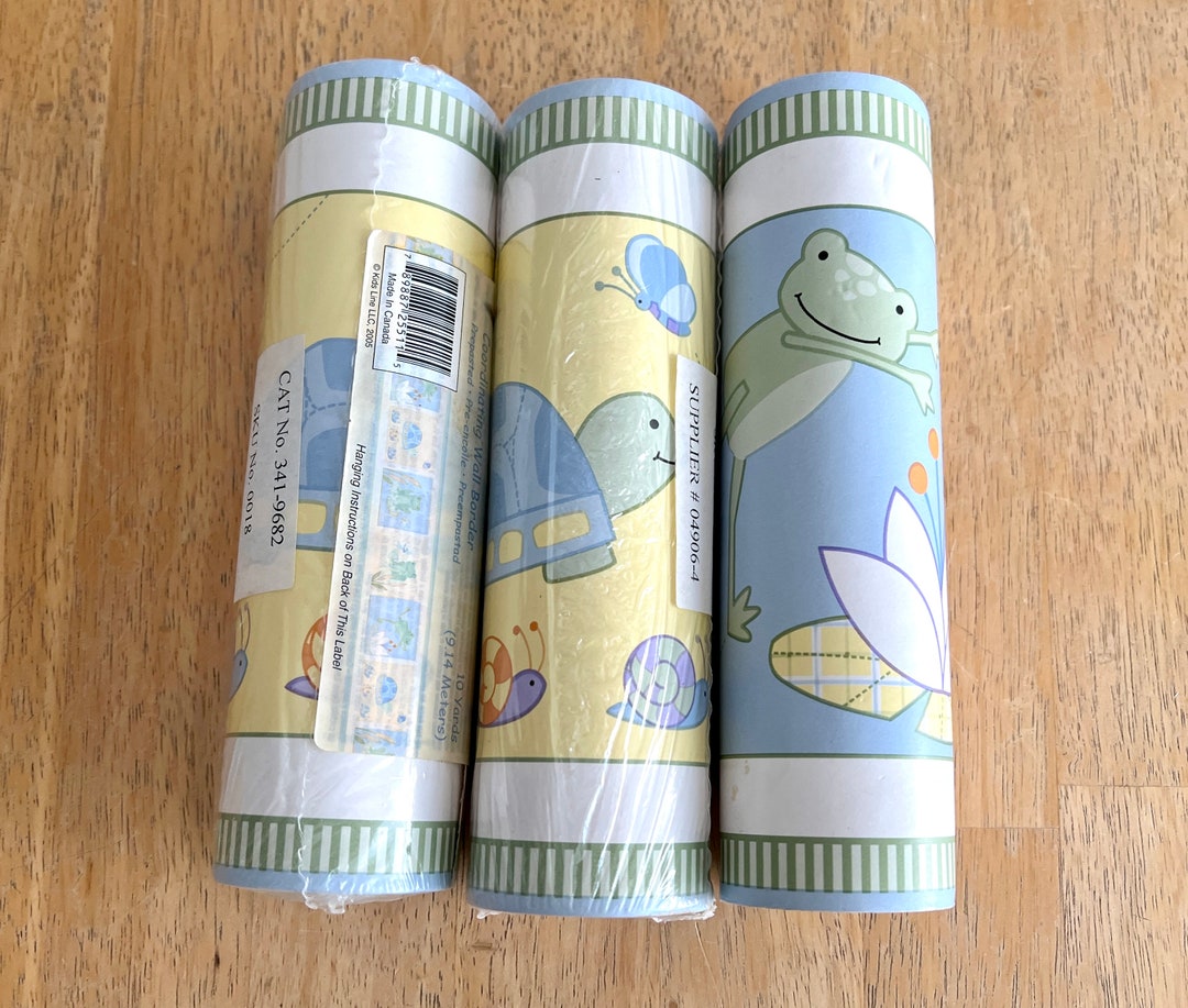 3 Kids Line Leap Froggie Coordinating Wallpaper Borders - Etsy