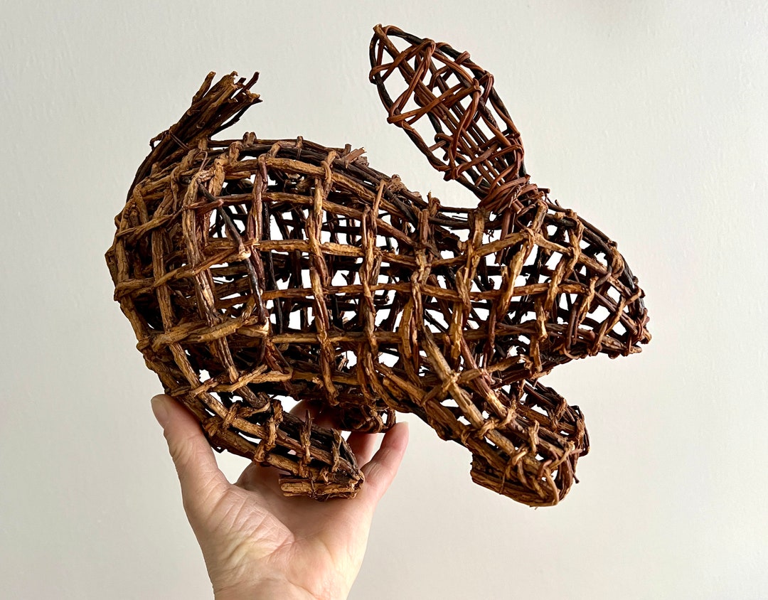 11l Hand Woven Bunny/rabbit From Grapevine Twigs - Etsy