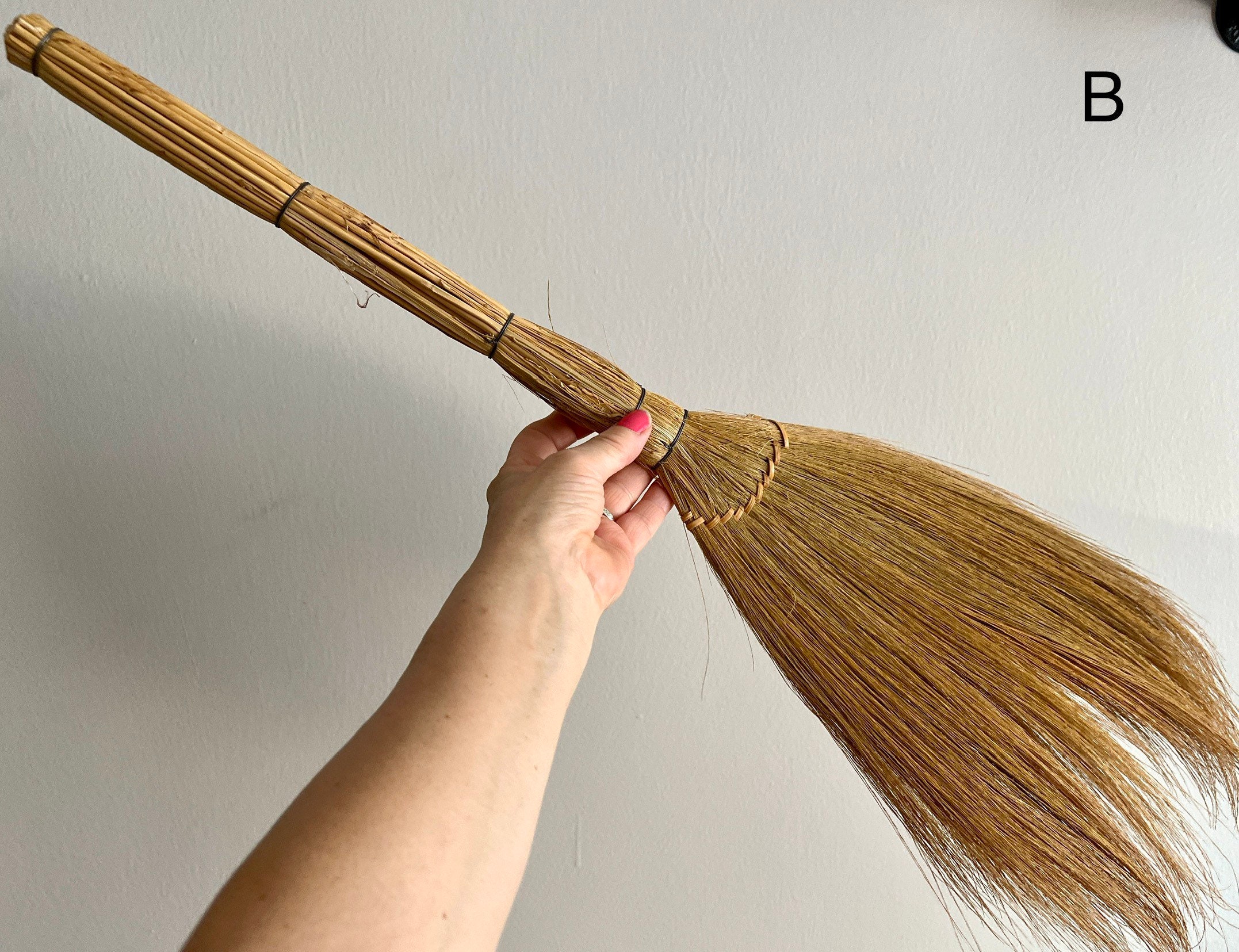 Vintage Straw Broom Halloween Decorative Broomstick Fall - Etsy