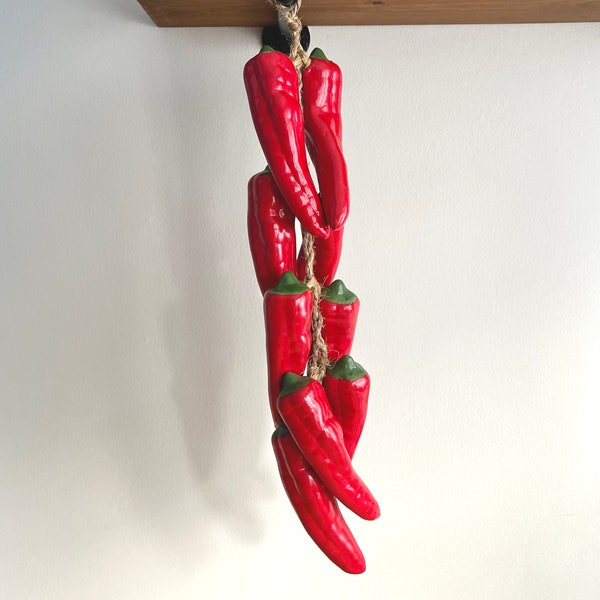 Ceramic Chili Pepper Decor - Etsy