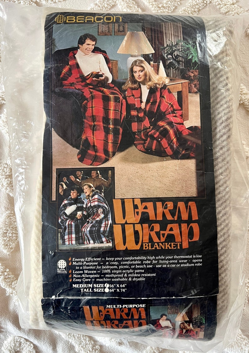 Vintage 56x64 Beacon Blanket 100% Acrylic Yarns Warm Wrap - Etsy