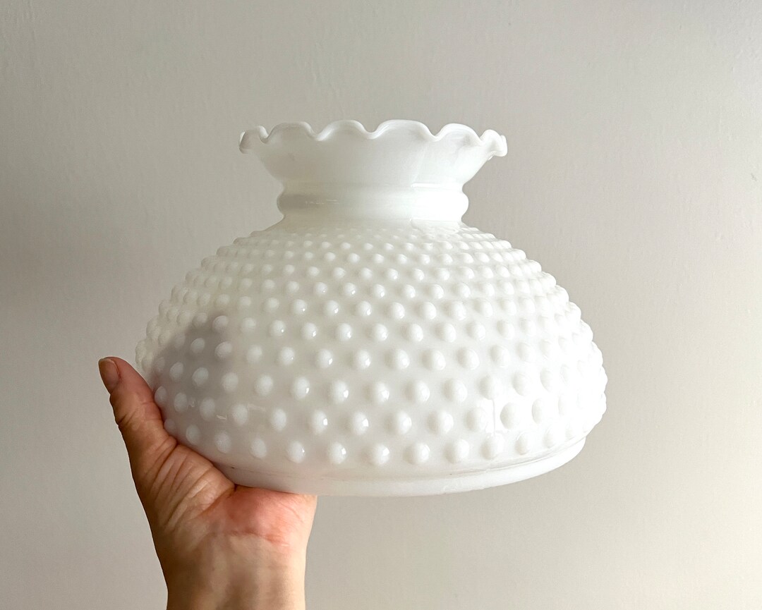 Hobnail Milk Glass Lamp Shade