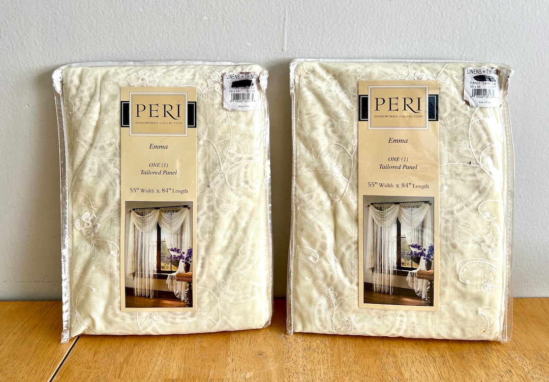 2 Peri Homework Collection emma 55x 84 Embroidered Sheer Window ...