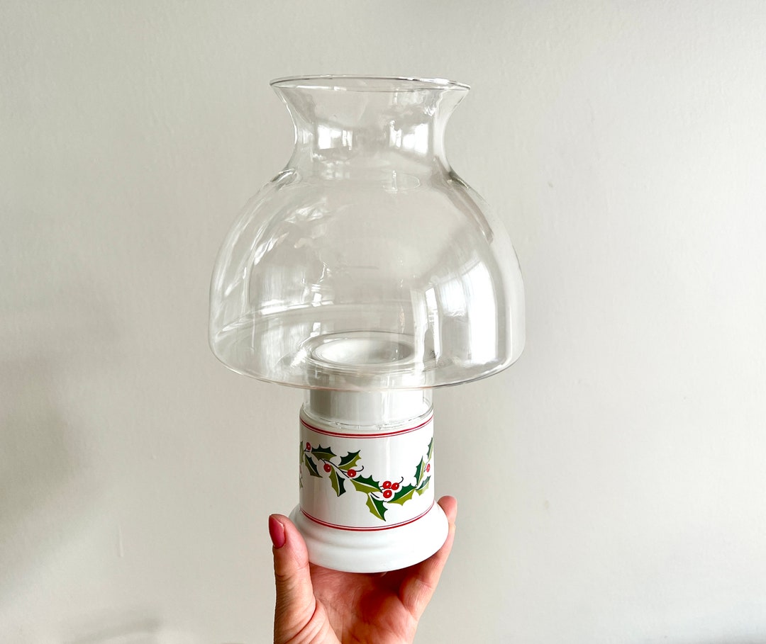 Himark Japan Christmas Ceramic Votive Candle Lamp With Glass Globe ...