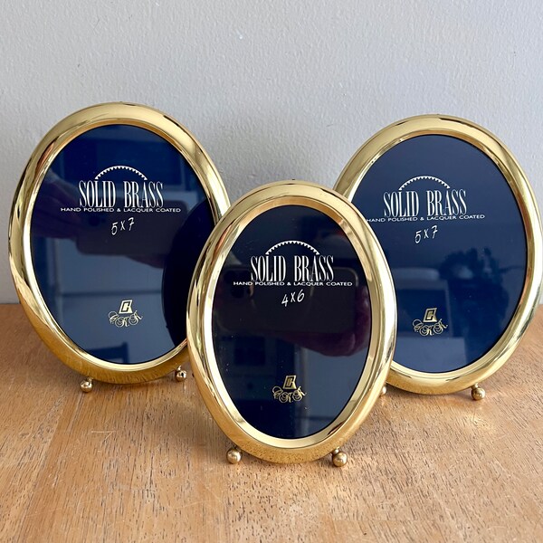 Brass Oval Frames - Etsy