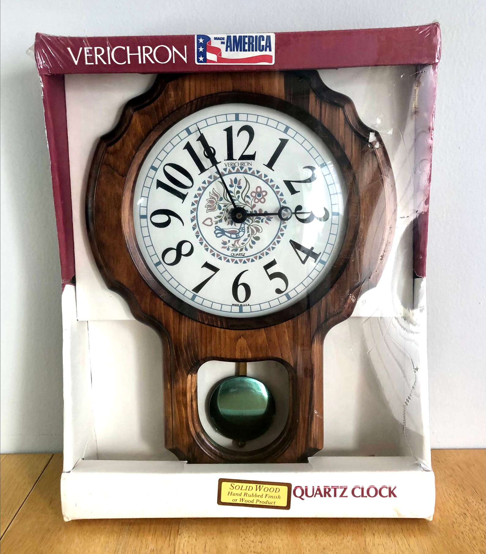 Vintage NOS Harris & Mallow Verichron Wood Wall Quartz Clock | Etsy