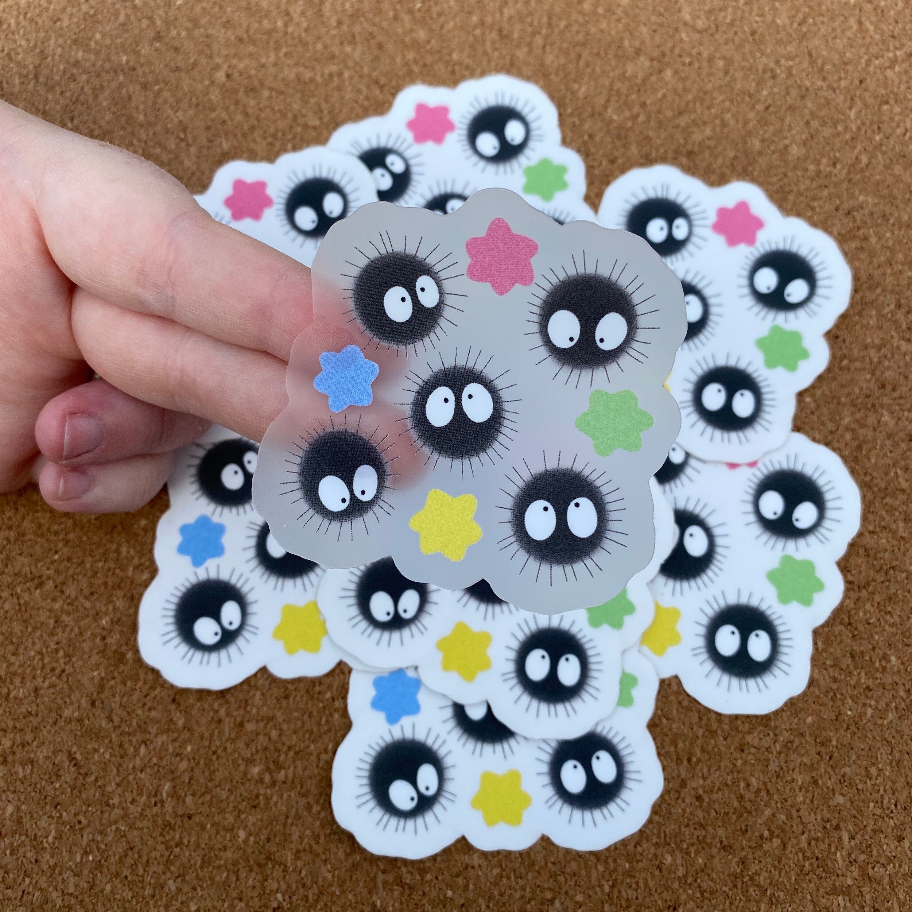 Soot Balls Sprites Clear Vinyl Sticker - Etsy