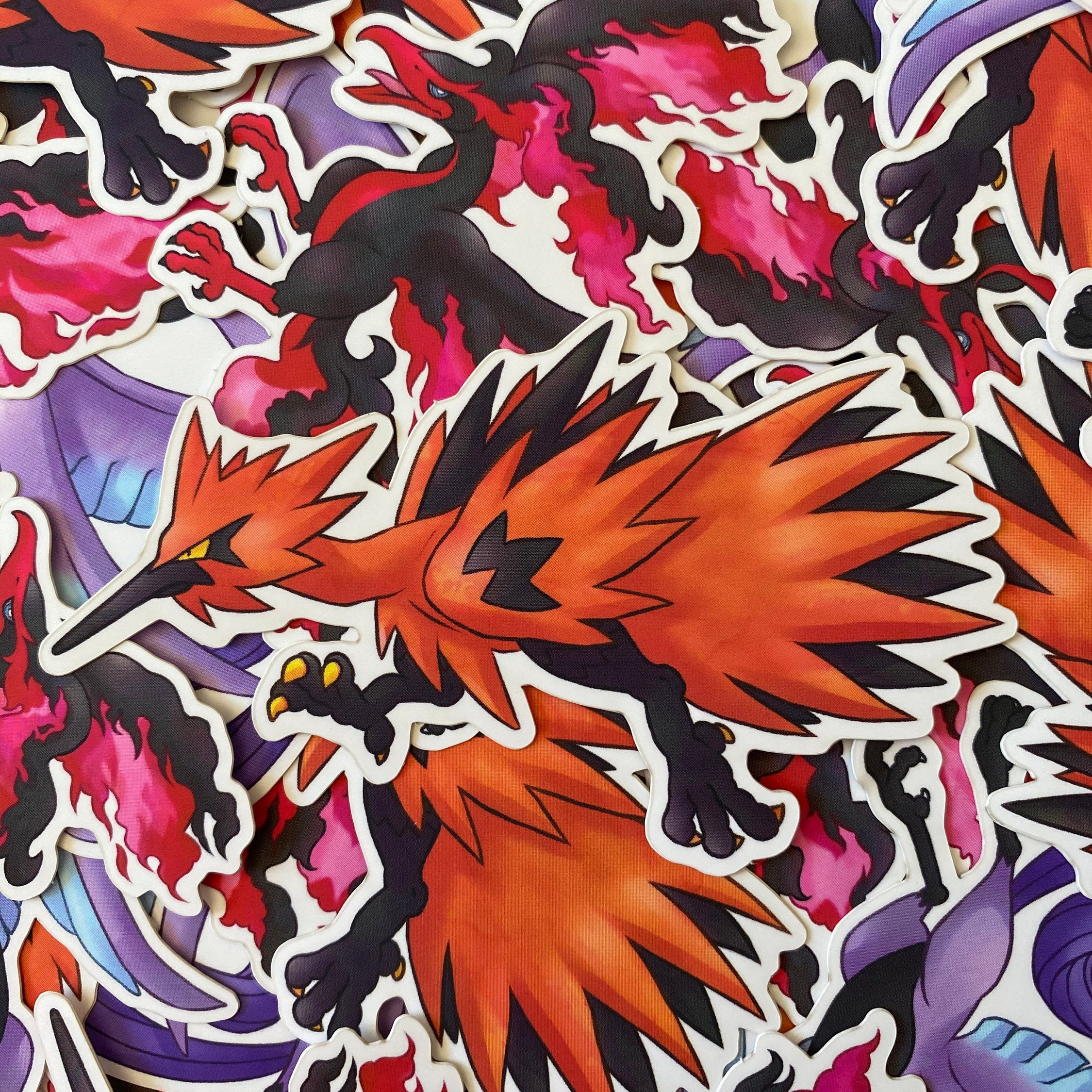 Galarian Zapdos Pokemon Vinyl Sticker - Etsy UK