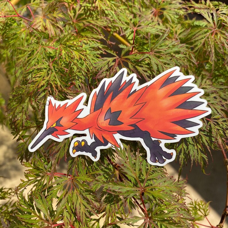 Galarian Zapdos Pokemon Vinyl Sticker - Etsy