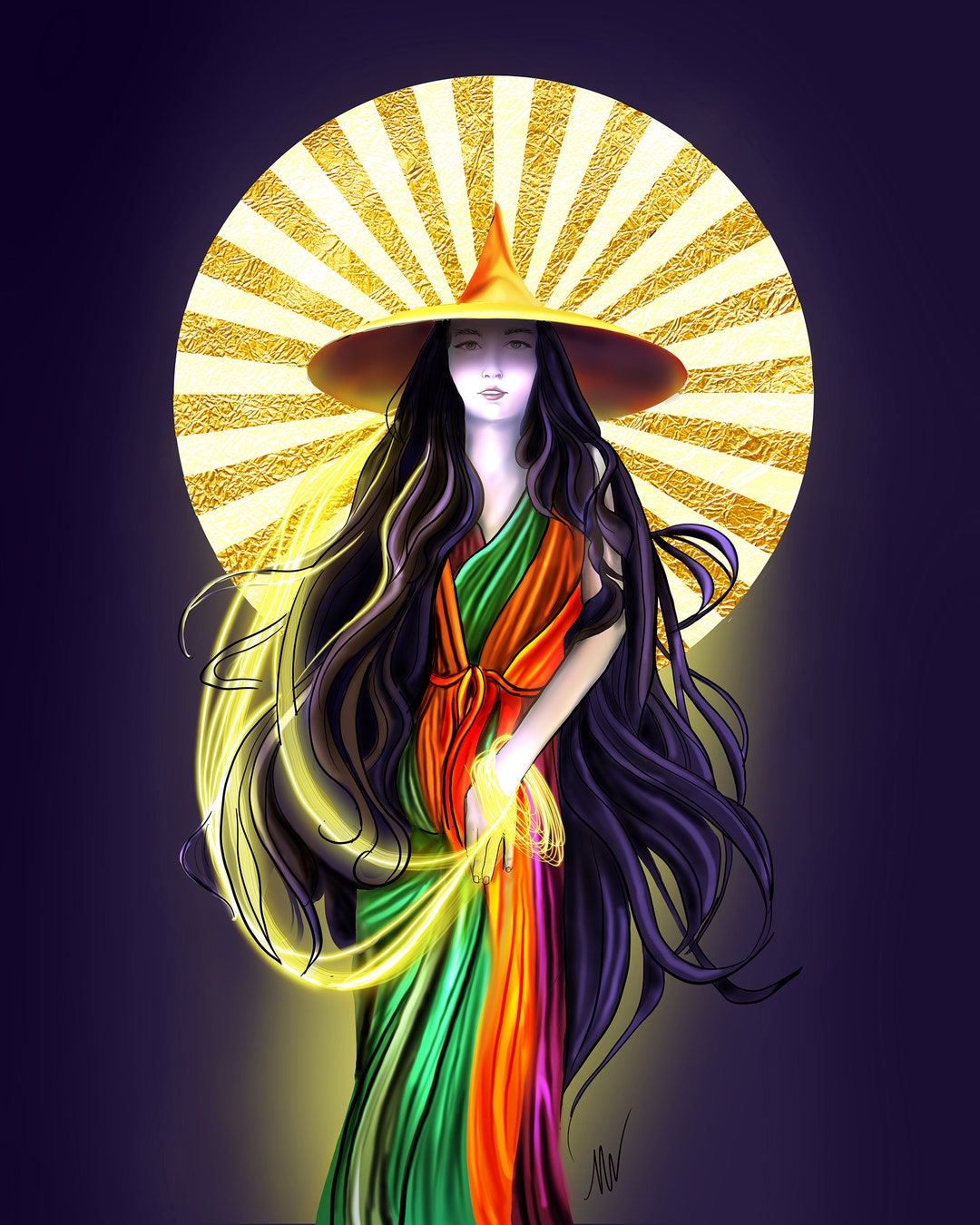 Sun Witch Art Print - Etsy