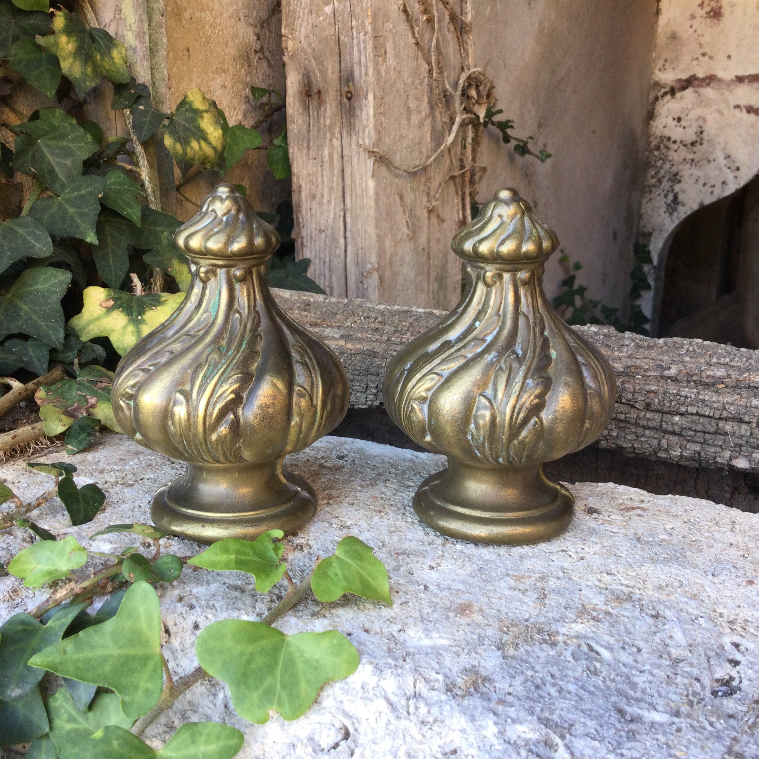 Bronze Curtain Rod Finials