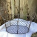 Vintage Chicken Wire Basket/wire Mesh Basket/metal Planter/storage ...