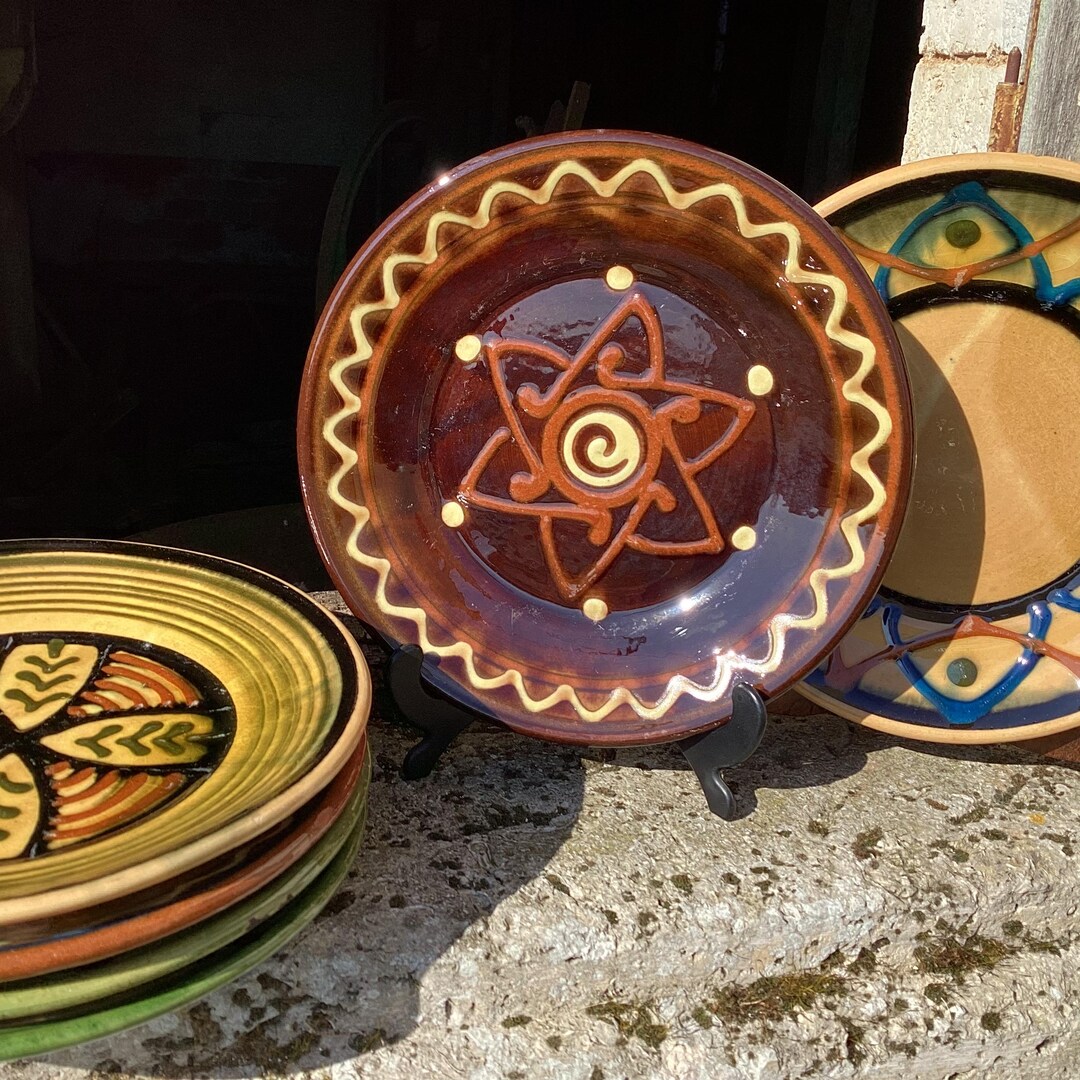 6 BIOT Provençal Dinner Plates/rare BIOT Dishes/1960 South of France ...