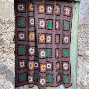 French Vintage Throw/crochet Bed Cover/patchwork Bed Warmer, Comforter ...