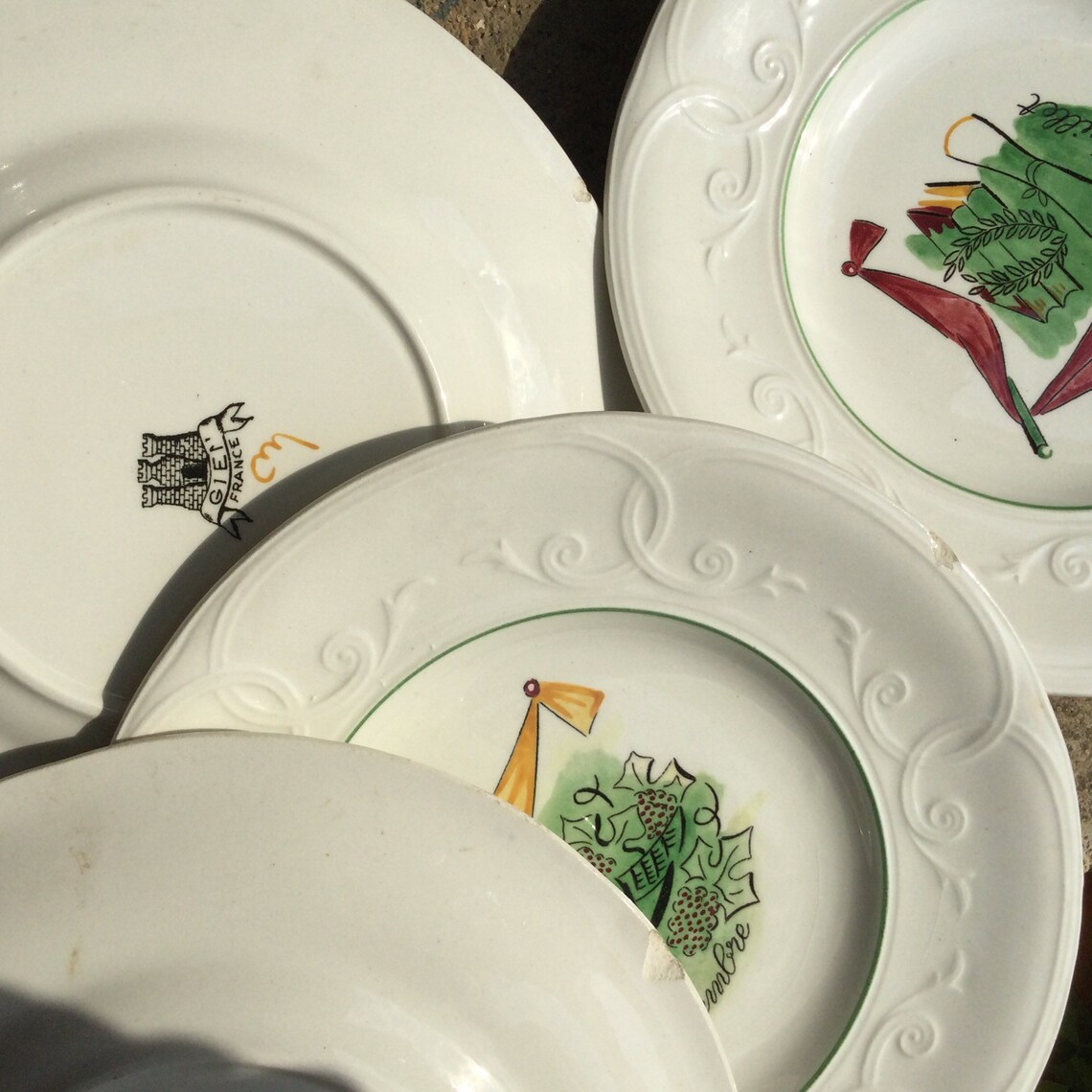Months of the Year Plates/plates X 12/gien Dessert Plates/side - Etsy