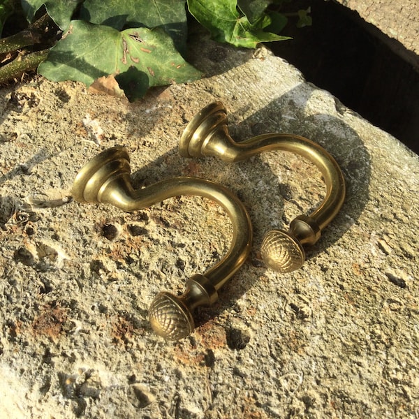 French Brass Curtain Hooks - Etsy