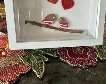 Shadow Box Pebble-rock Art - Etsy