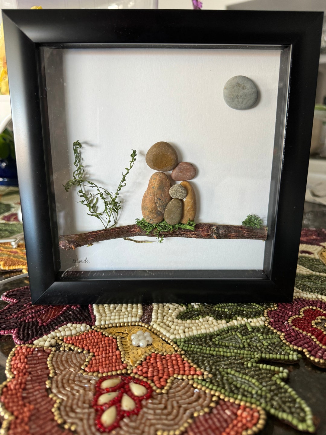 Shadow Box Pebble-rock Art - Etsy
