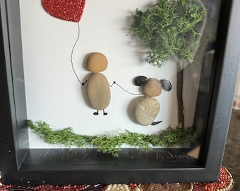 Shadow Box Pebble-rock Art - Etsy