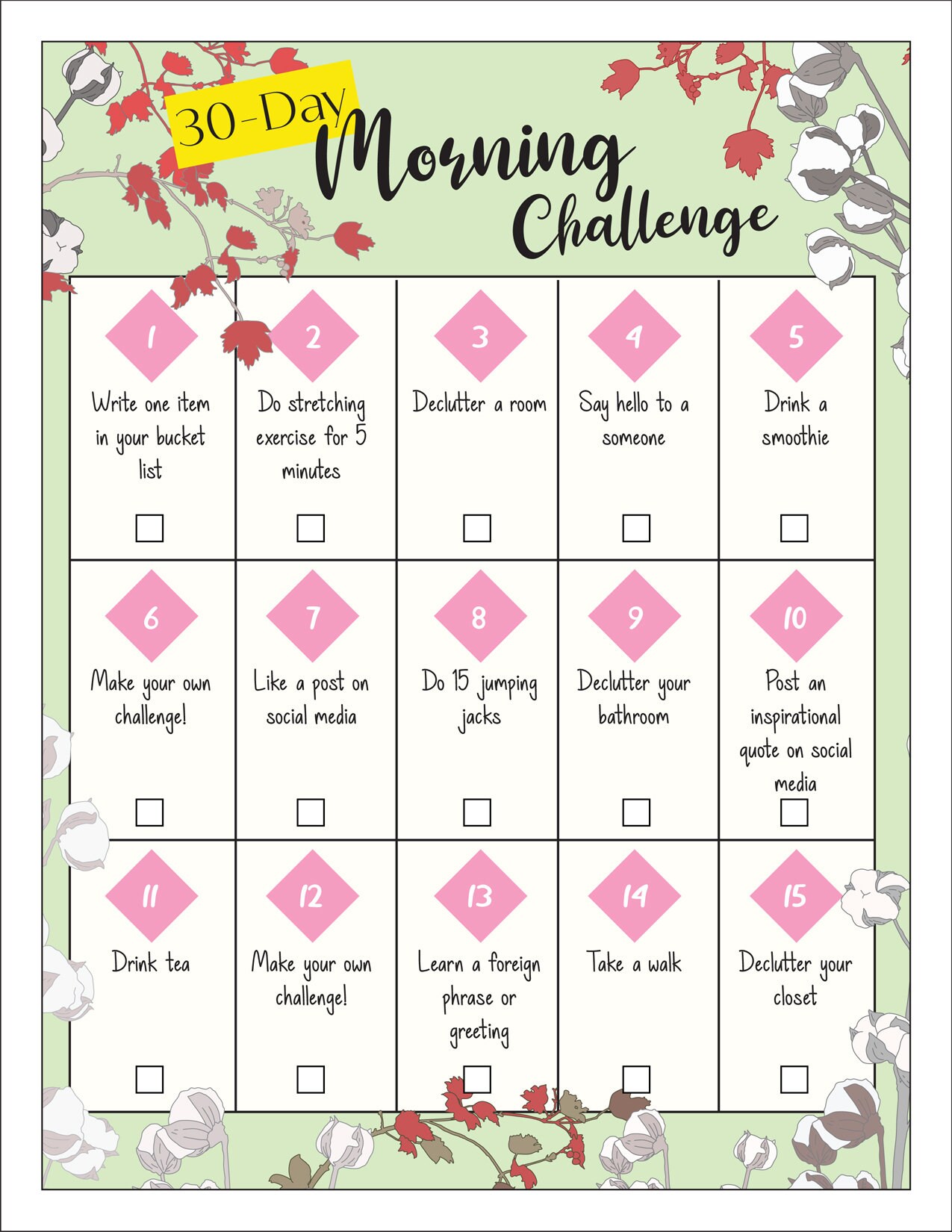 Morning Routine Planner | Printable Planner | Habit Tracker | Morning ...