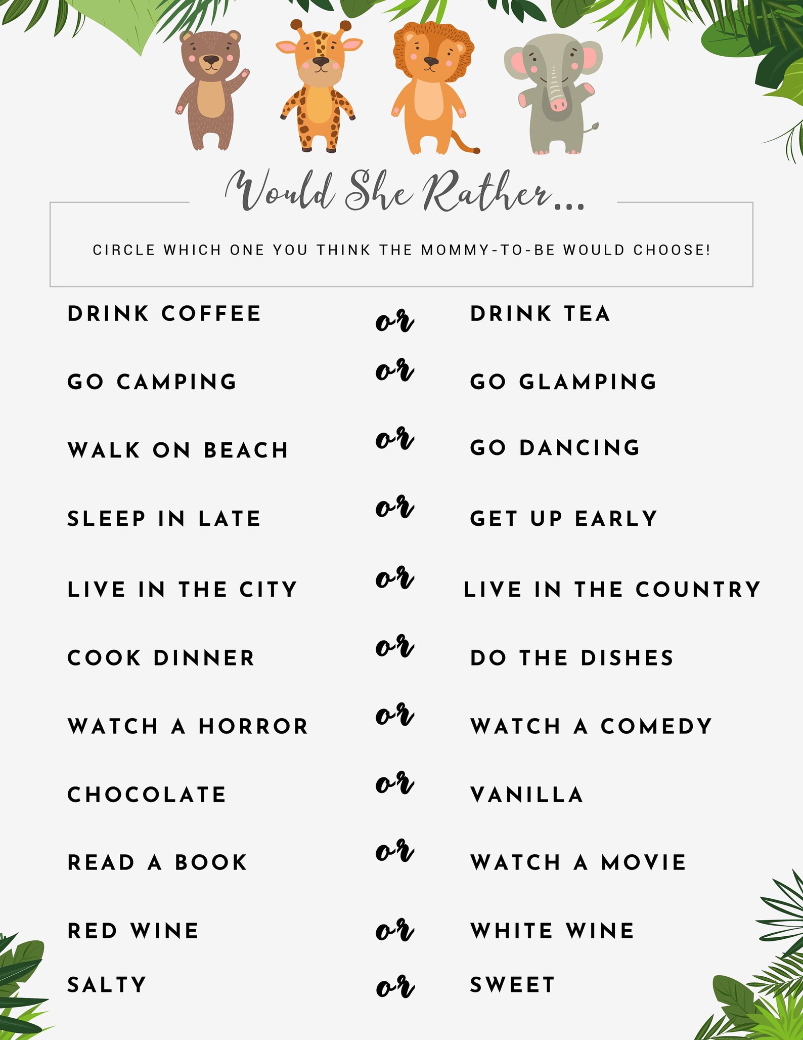 Baby Shower Game Printable Game Planner Baby Shower Party Games ...