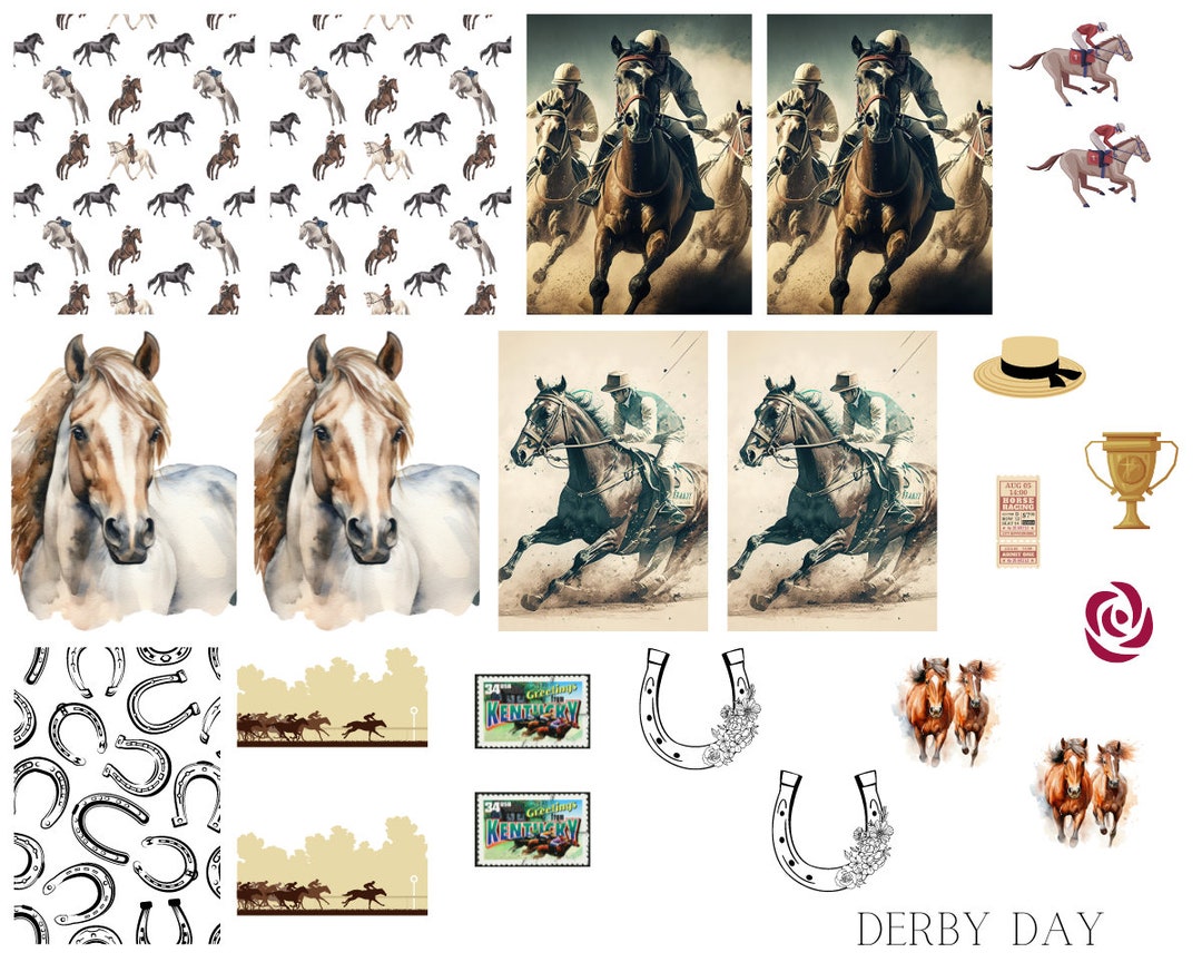 Derby Day Waterslide Nails Decals - Etsy