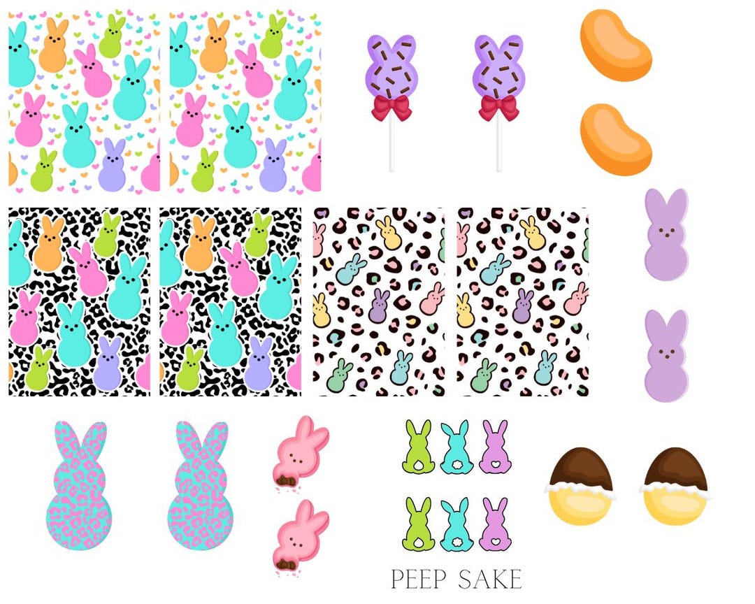 Peep Sake Waterslide Nail Decals - Etsy