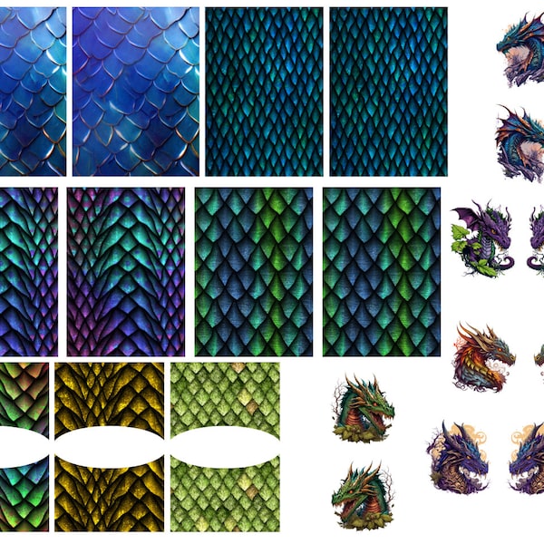 Dragon Nail Decals - Etsy