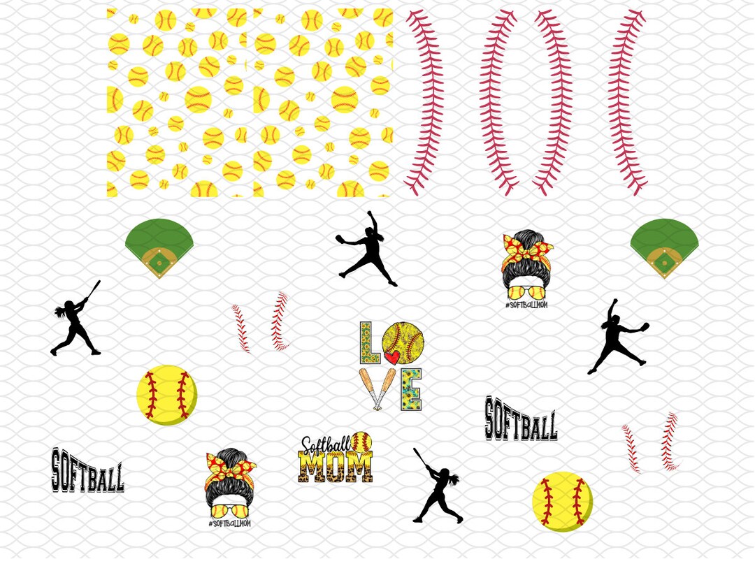 Softball Mom Waterslide Nail Decals - Etsy