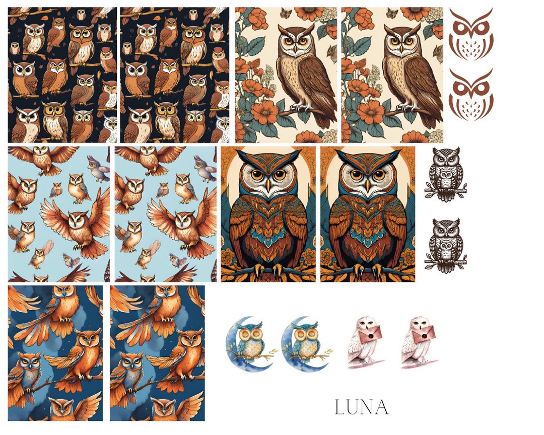 Luna Waterslide Nail Decals - Etsy