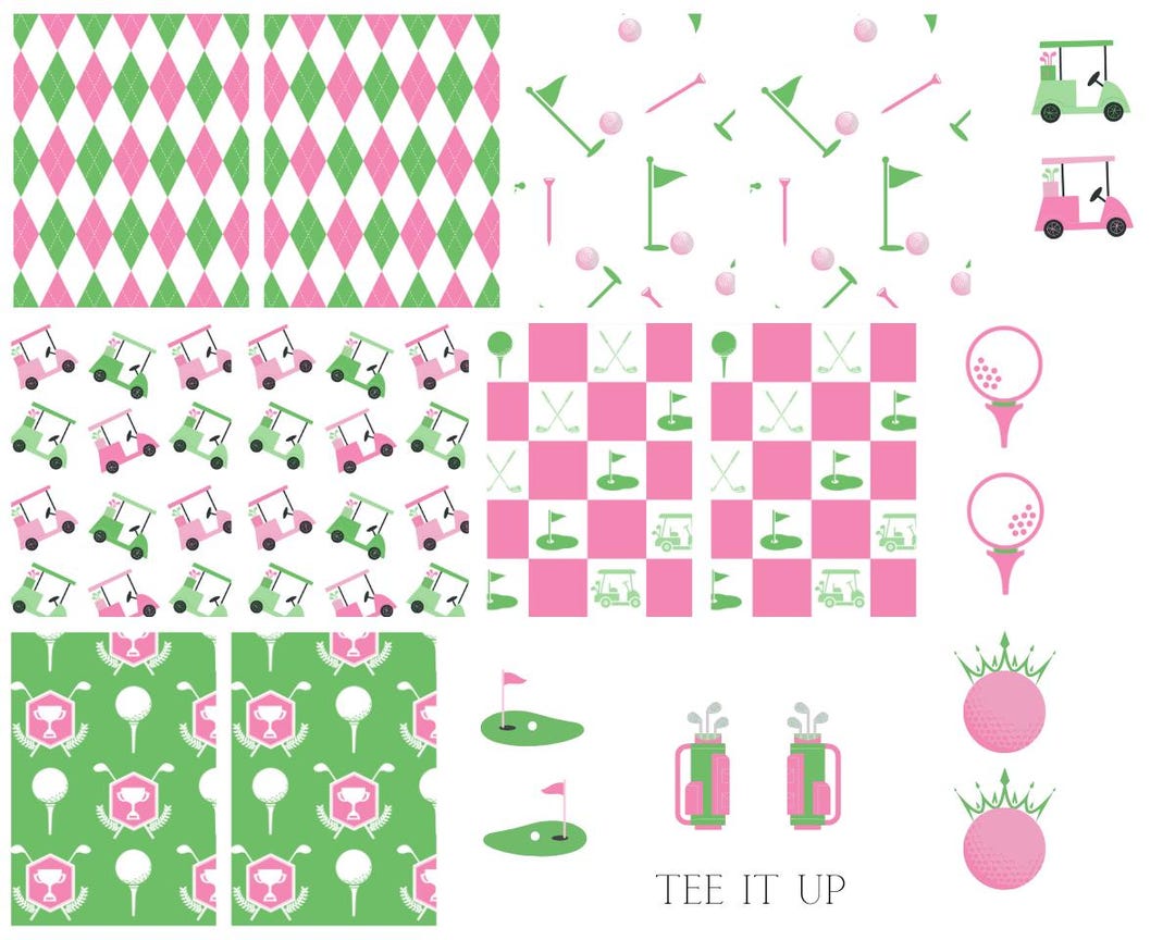Tee It up Waterslide Nail Decals - Etsy