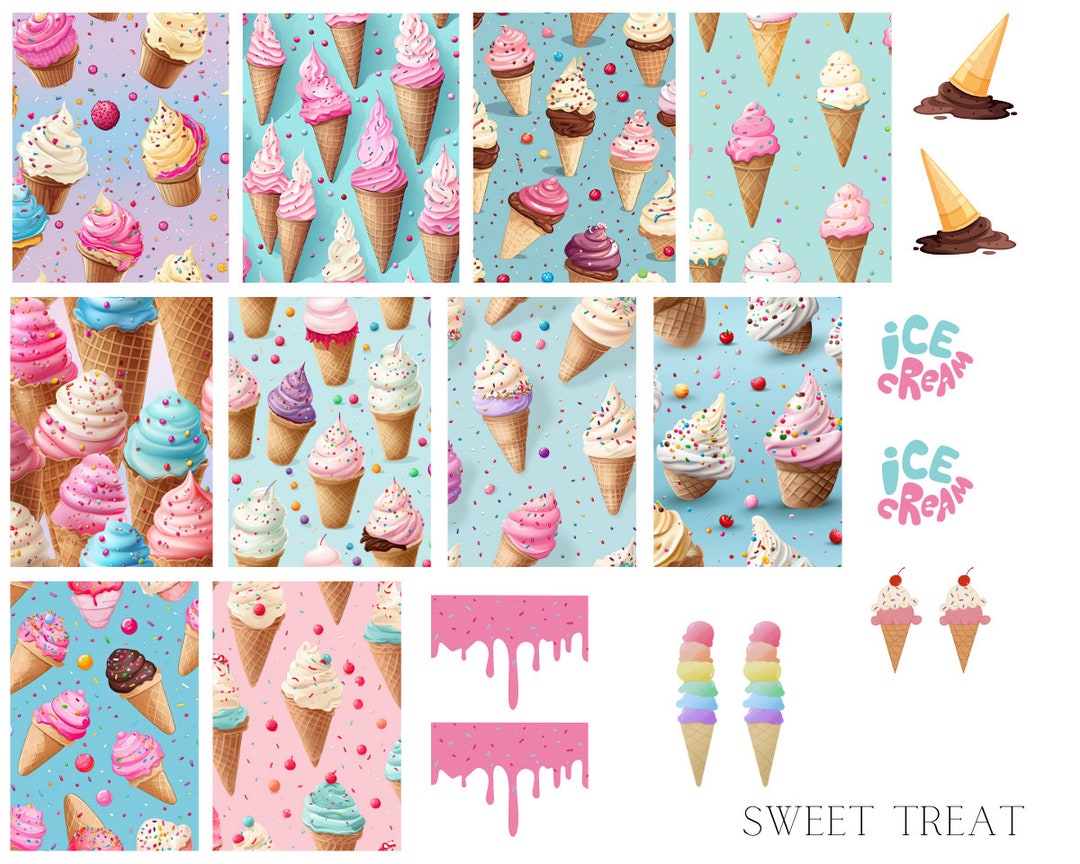 Sweet Treat Waterslide Nail Decals - Etsy