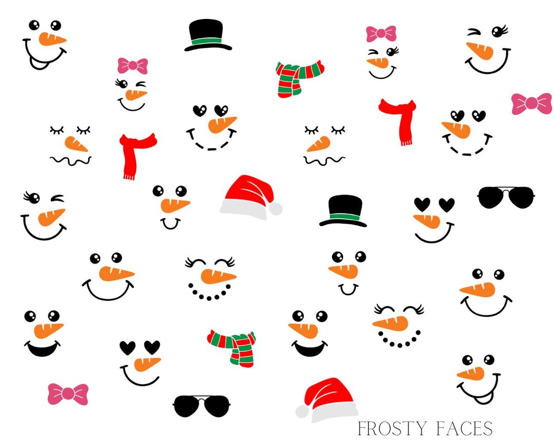 Frosty Faces Waterslide Nail Decals - Etsy
