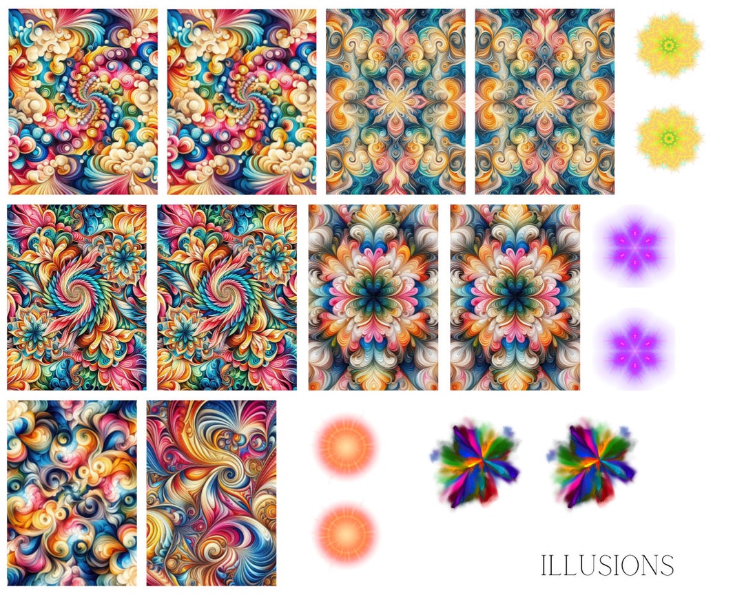 Illusions Waterslide Nail Decals - Etsy