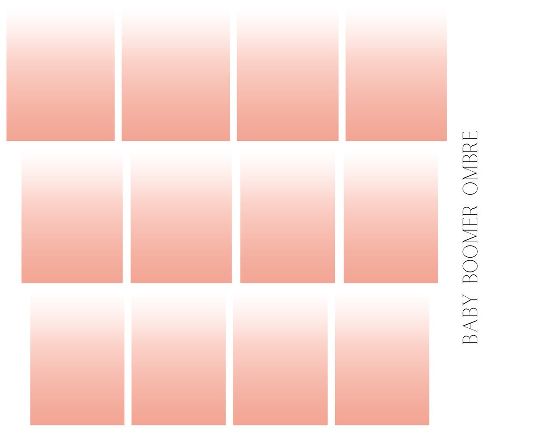 Baby Boomer Ombre Waterslide Nail Decals - Etsy