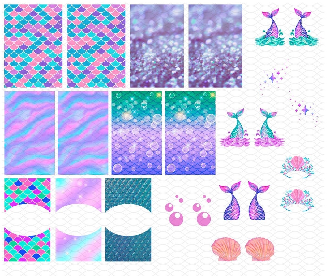 Mermaid Tails Waterslide Nail Decals - Etsy