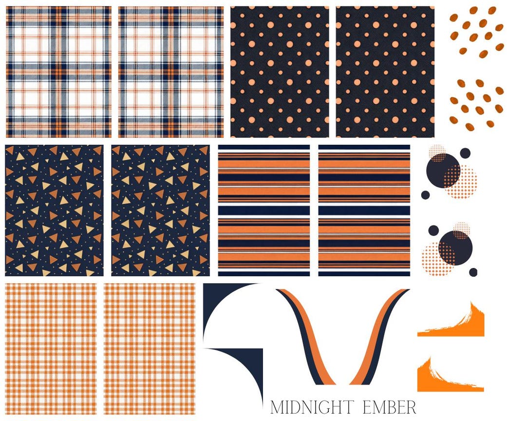 Midnight Ember Waterslide Nail Decals - Etsy