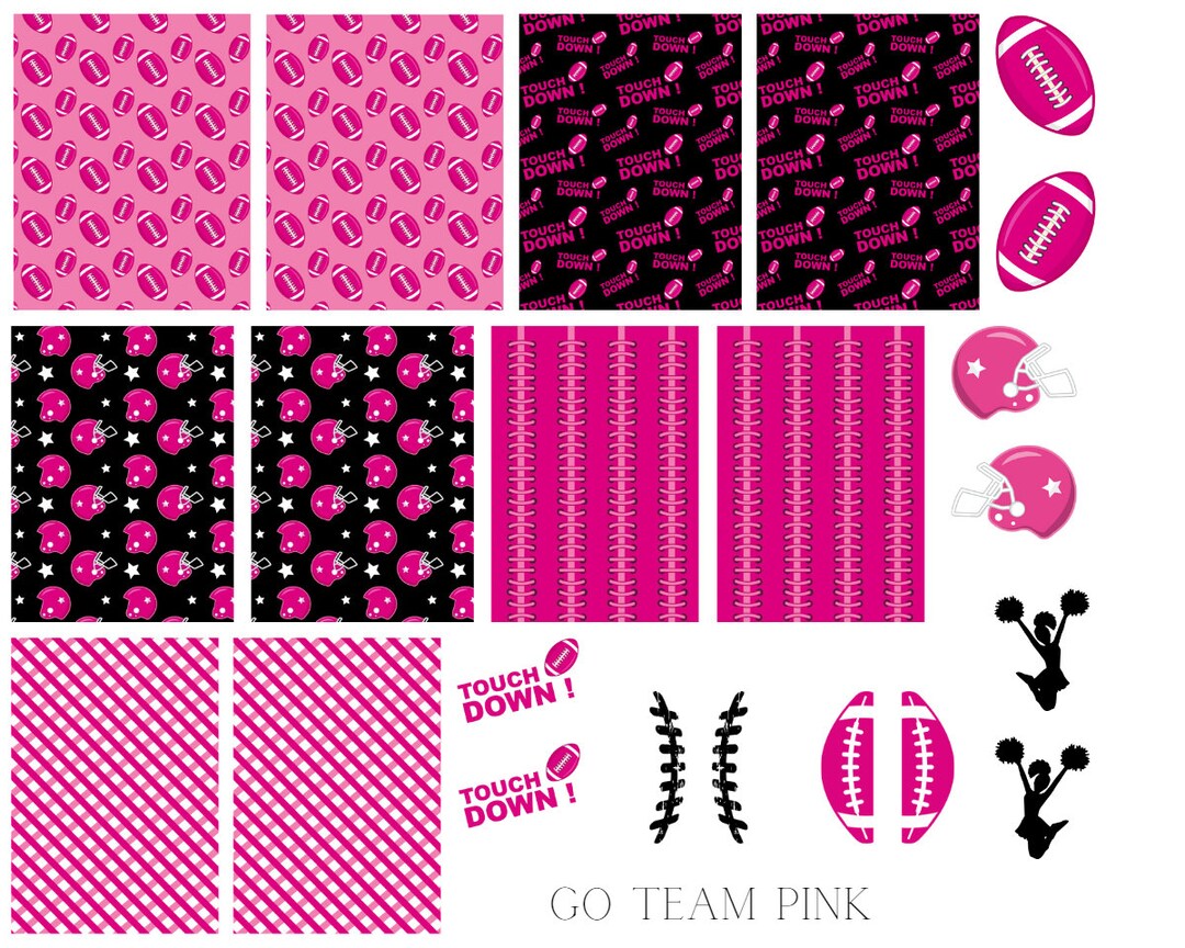 Go Team Pink Waterslide Nail Decals - Etsy