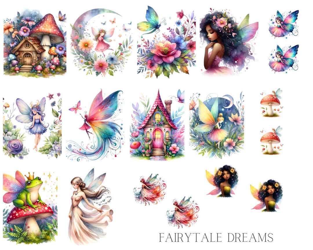Fairy Tale Dreams Waterslide Nail Decals - Etsy