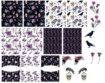 Witch Nail Decals Waterslide Nail Decals - Etsy