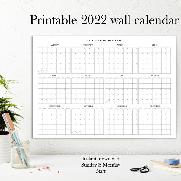 Large Custom Desk Calendar - Etsy